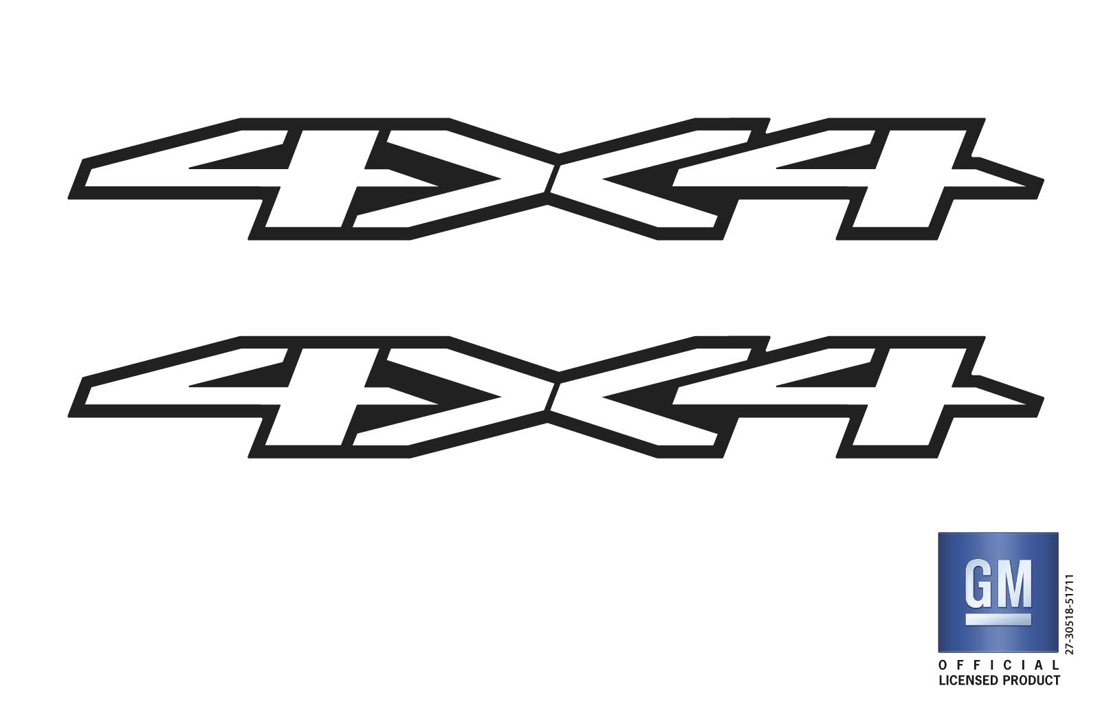 Chevy 4x4 Stickers
