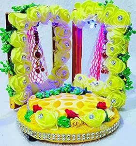 Buy The Kanha Store Wooden Phool Bangla for Laddu Gopal – Vrindavan ...