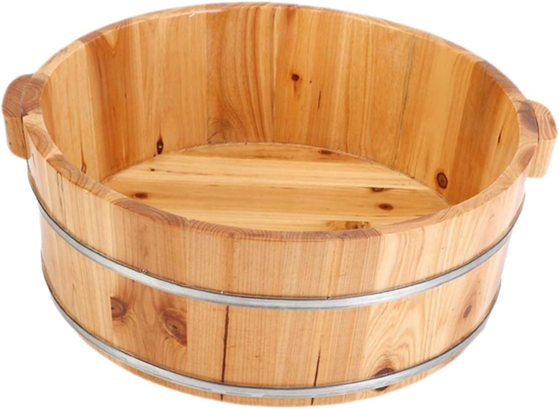 Amazon.com: Yardwe Wood Foot Basin Home Foot wash Bucket Wood Foot Bath ...