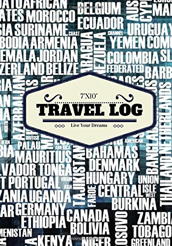 Buy 7"x10" Travel Log: Countries Design | Ruled Travellers Notebook ...