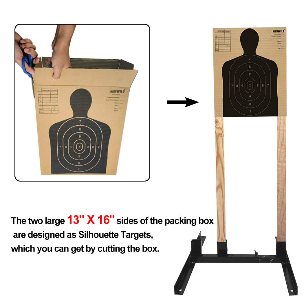 Highwild Adjustable Target Stand Base for Paper Shooting Targets ...