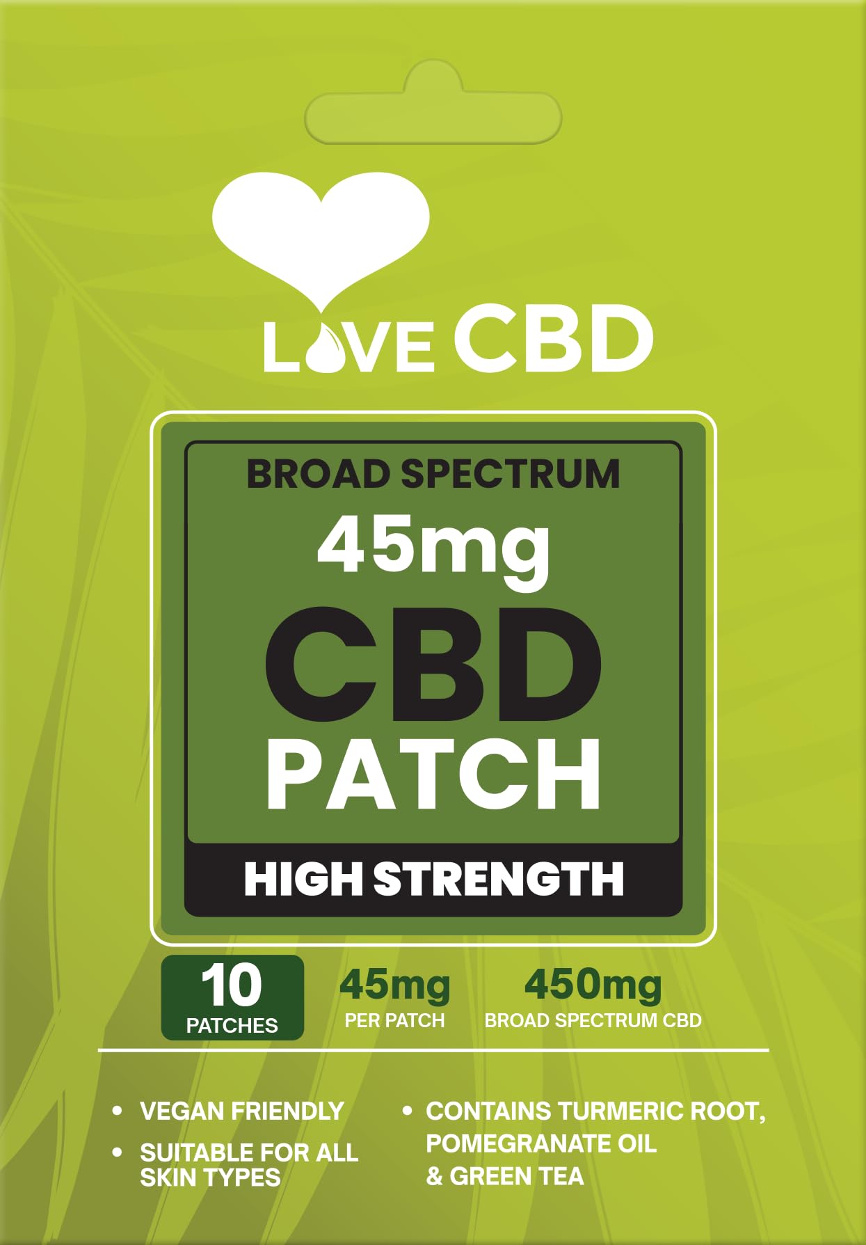 CBD Patches - High Strength - 45mg per Patch - Broad Spectrum - Made in ...