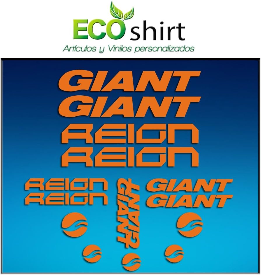 Amazon.com - Ecoshirt 3K-T5L6-4O1W Stickers Frame Giant Reign Am30 ...