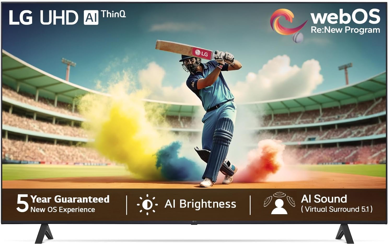 Vu 108 cm (43 inches) The GloLED 84 Watt DJ Sound Series 4K Smart ...