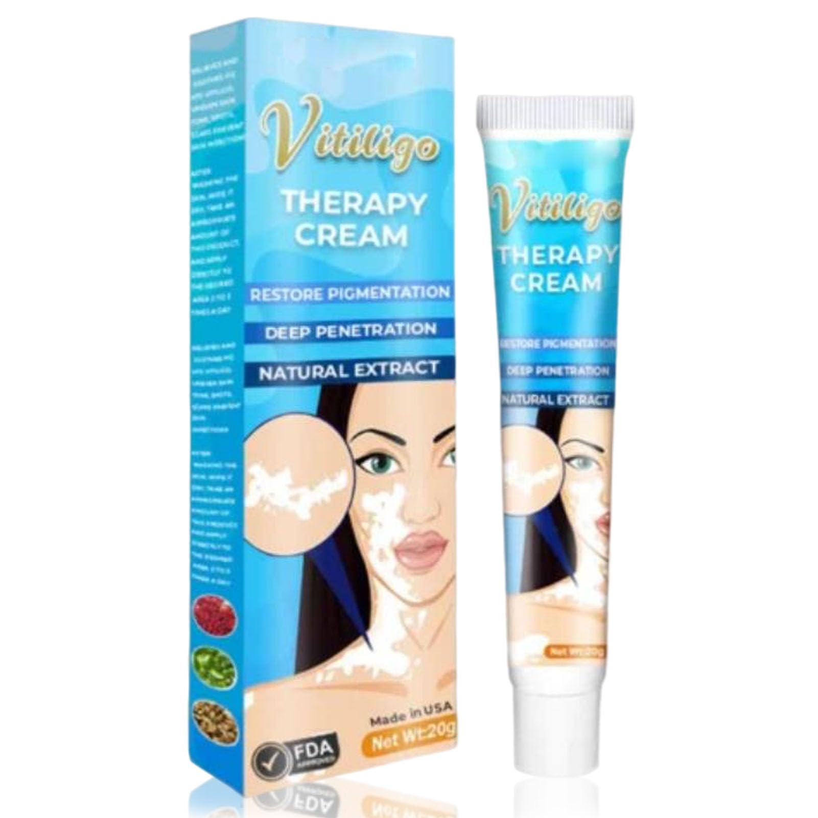 Buy Vitiligo Therapy Cream, Vitiligo Cream, Vitiligo Care Cream ...