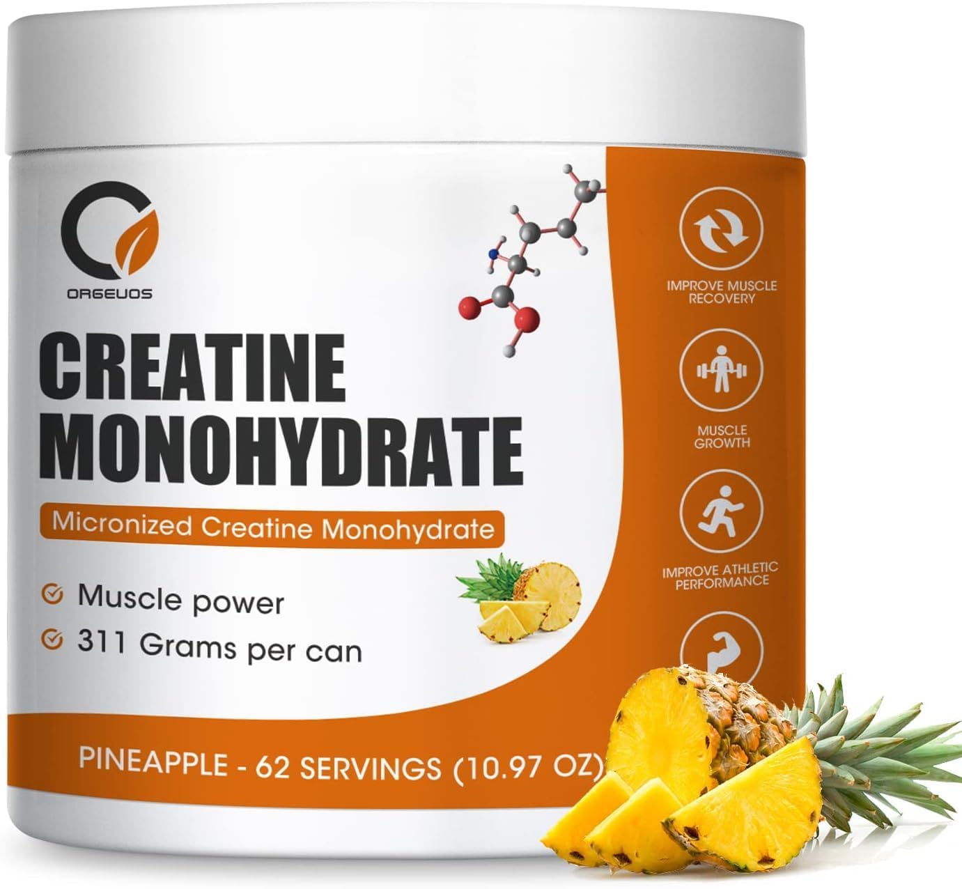Amazon.com: ORGEUOS Creatine for Women and Men, Micronized Creatine ...