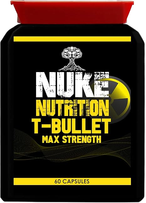 Nuke Nutrition T Bullets Testosterone Booster for Men - 60 Capsules ...