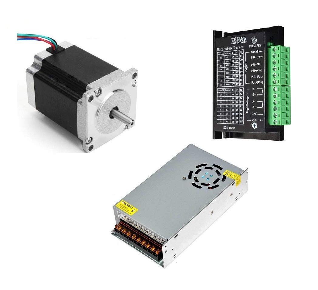 eAUTOMATION ma 23 Kit Stepper motor 20 kg/cm Bipolar, Hybrid motor with ...