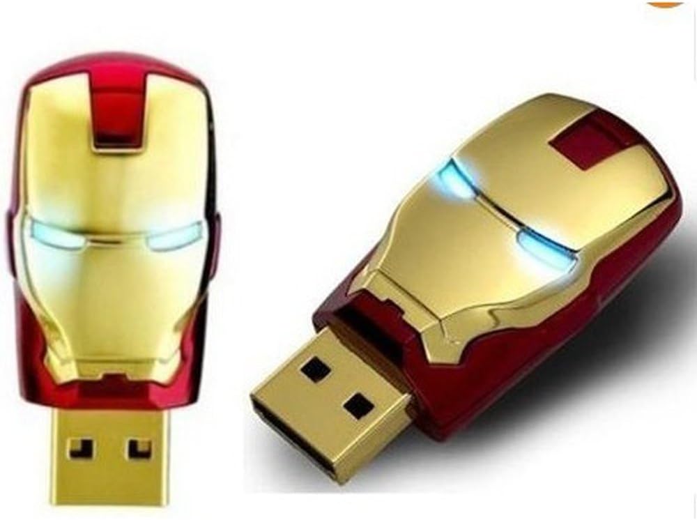 Amazon.com: 64 Gb USB 2.0 Memory Stick Flash Pen Drive Unique Iron Man ...