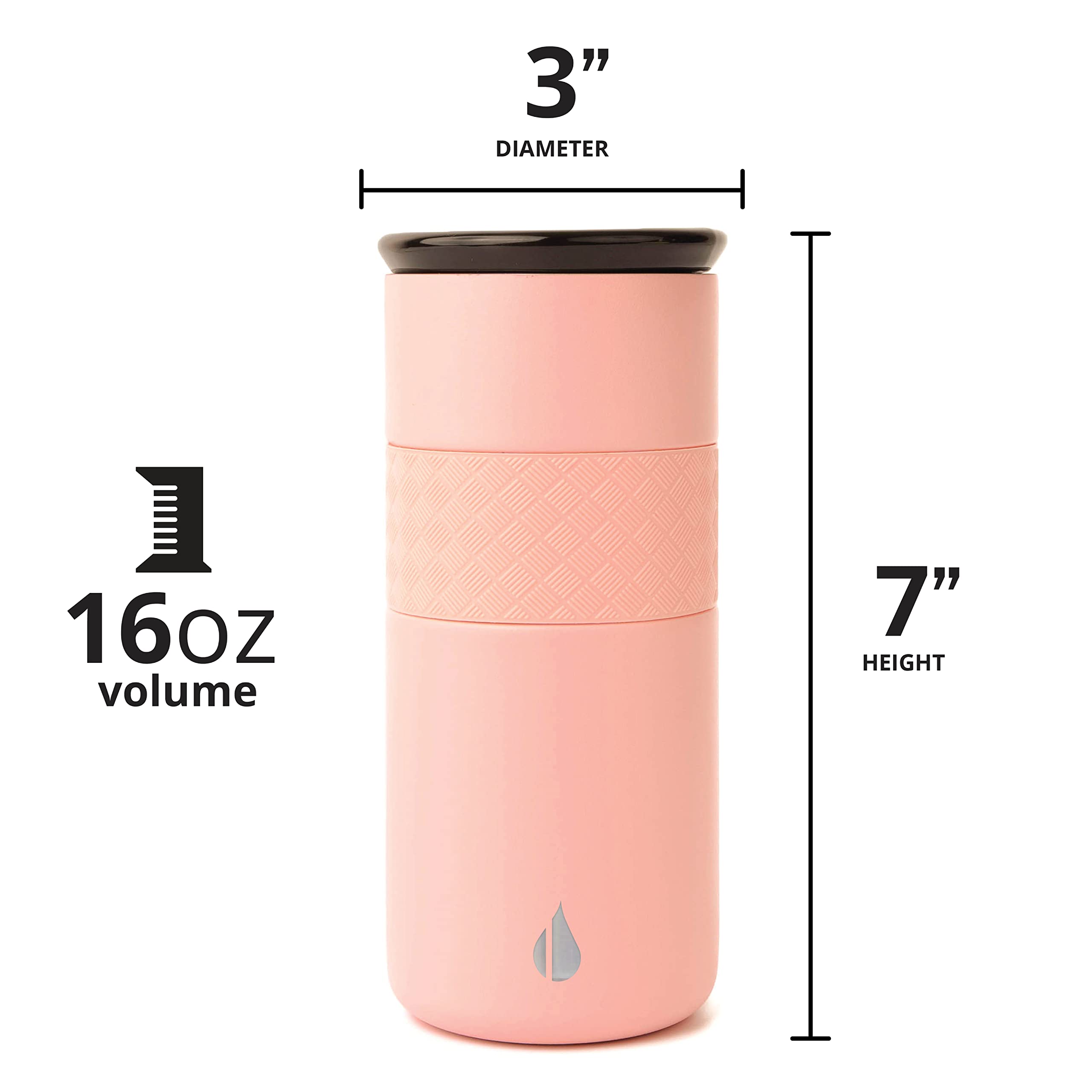 Elemental Artisan Insulated Tumbler, Triple Wall Coffee Travel Mug ...