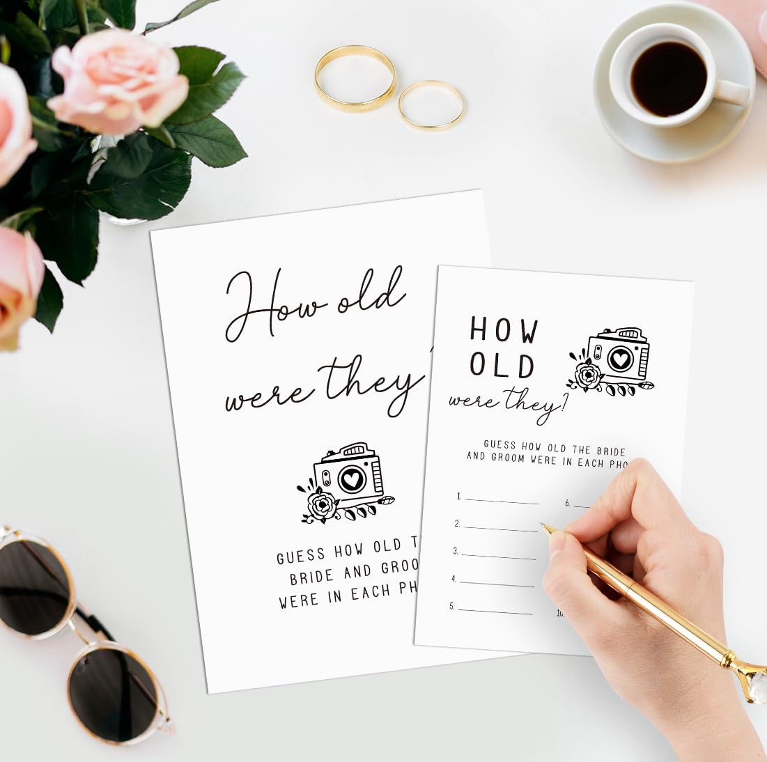 Bridal Shower Card For Bride Guess The Brides Age Bridal Shower Game ...