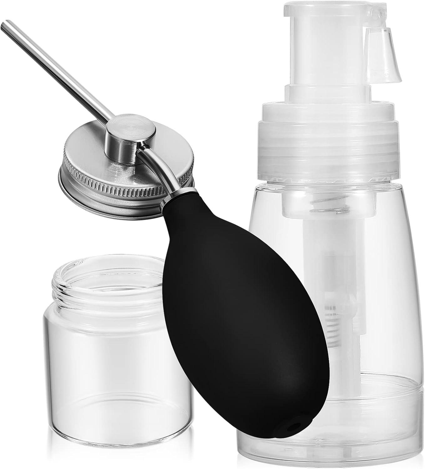 Amazon.com: Lurrose Powder Spray Bottle 2pcs Hair Building Fibers Spray ...