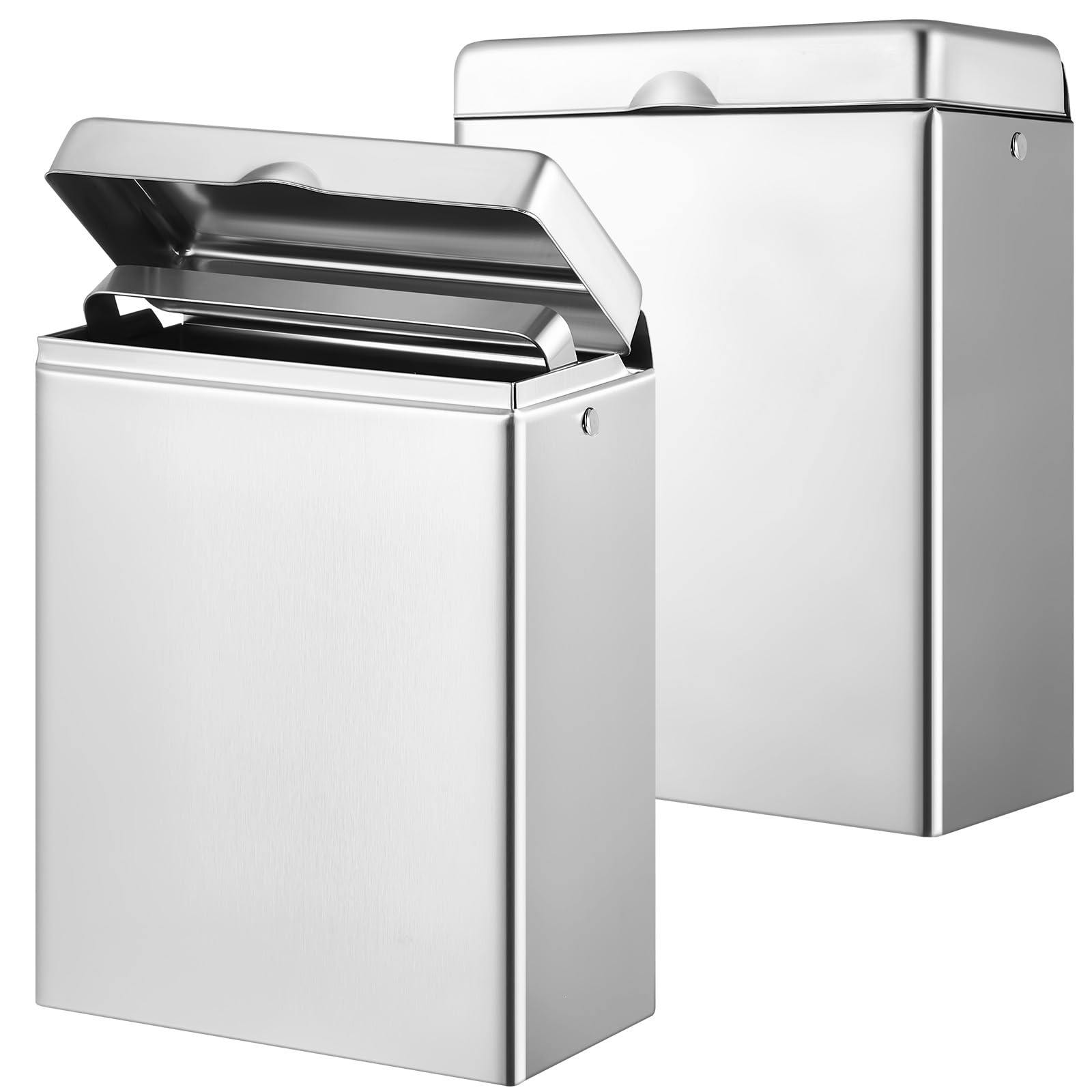 Snapklik.com : Tioncy 2 Pcs Sanitary Napkin Receptacle Wall Mounted