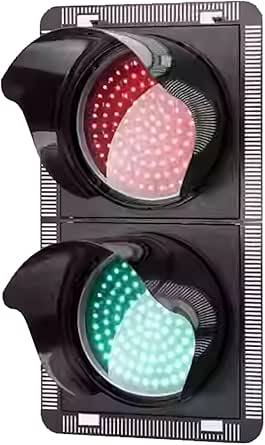 Amazon.com: Wall Mounted Traffic Light, Red/Green Two-Color Industrial ...