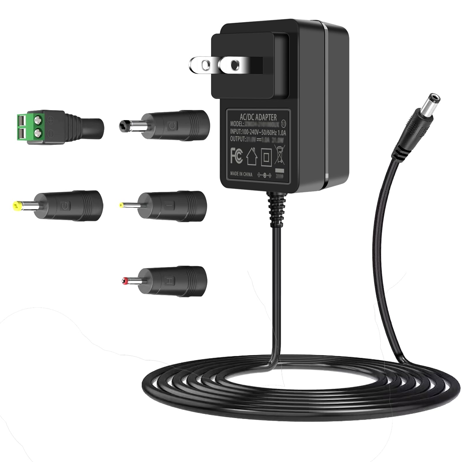 Amazon.com : TKDY 18V 1A Power Supply Cord DC Plug, 110-240V AC to DC ...