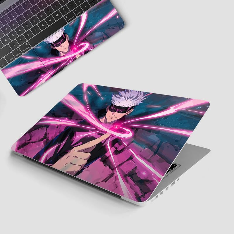 Yuckquee Gojo Satoru JJK Top+Wrist Pad Vinyl Laptop Skin/Sticker/Cover ...
