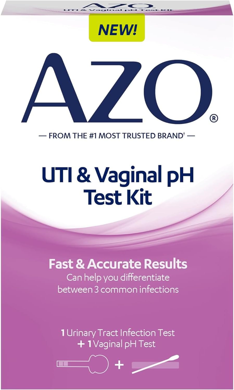 Amazon.com: AZO Urinary Tract Infection (UTI) Test Strip + Vaginal pH ...