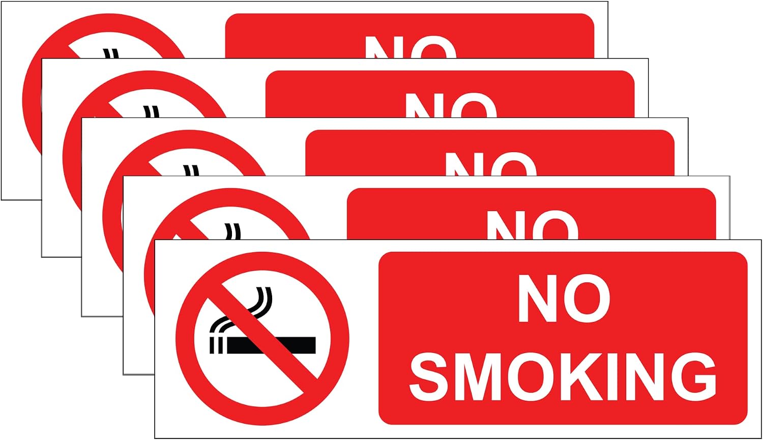 RDLCAR No Smoking Warning Sign, Safety Warning for Public Places ...