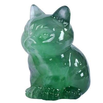 Amazon.com: JWT Astyle Amber Cat Figurines Statue Decor Cat Memoial ...