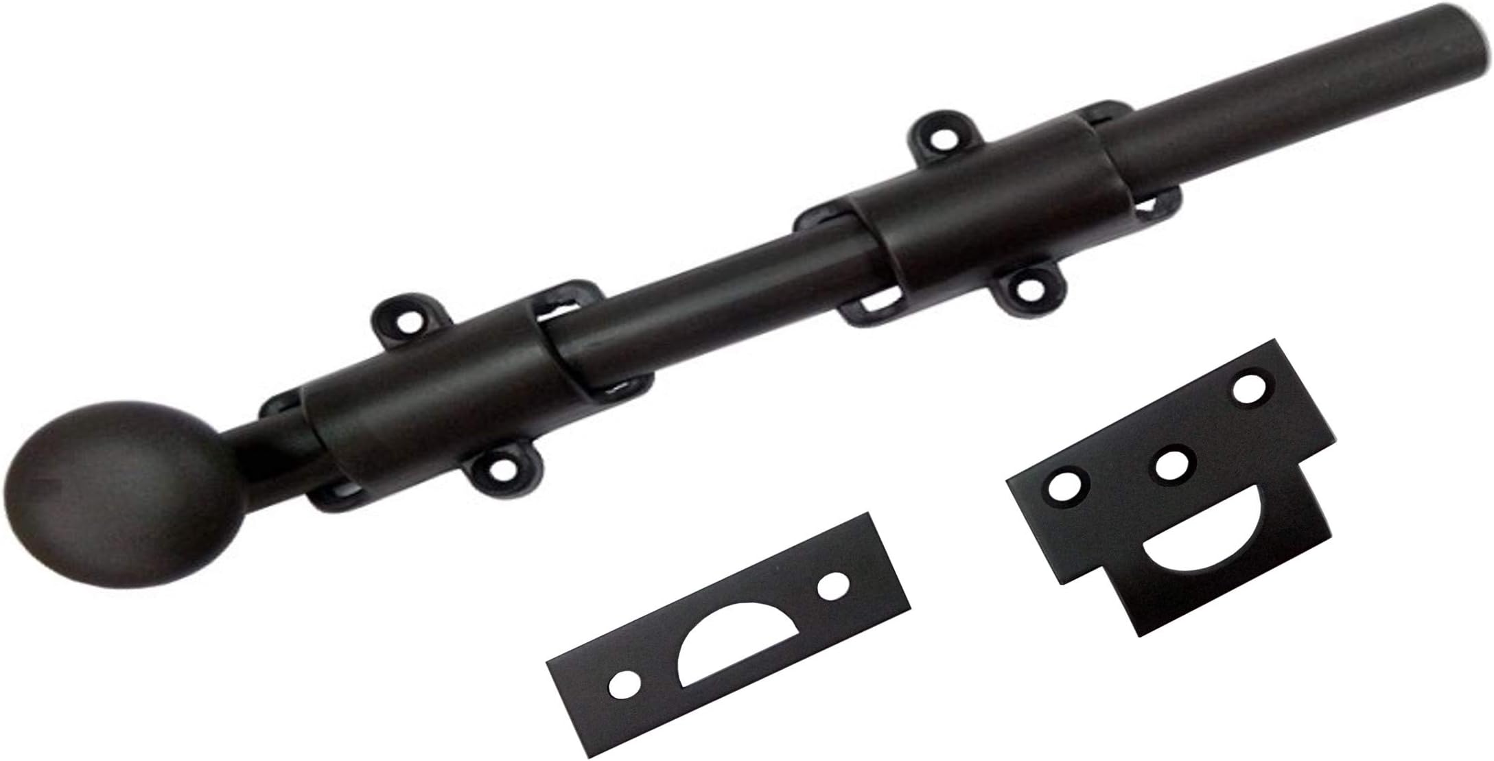 Baldwin 0382.102 Ornamental Heavy Duty 18-Inch Surface Bolt, Oil Rubbed ...