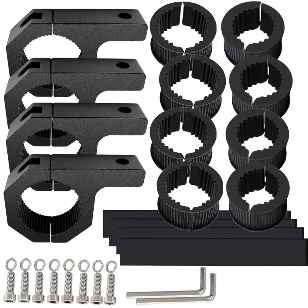 Snapklik.com : Universal Bull Bar Clamp Mounting Kit-4PCS Heavy Duty ...