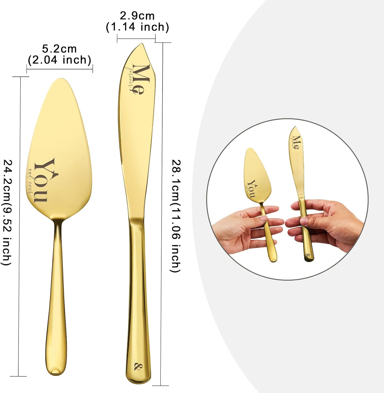Wedding Cake Cutting Set, Stainless Steel Wedding Cake Cutter and ...