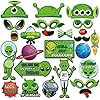 Amazon.com: Alien Photo Booth Props, Outer Space Props, Alien Extra ...