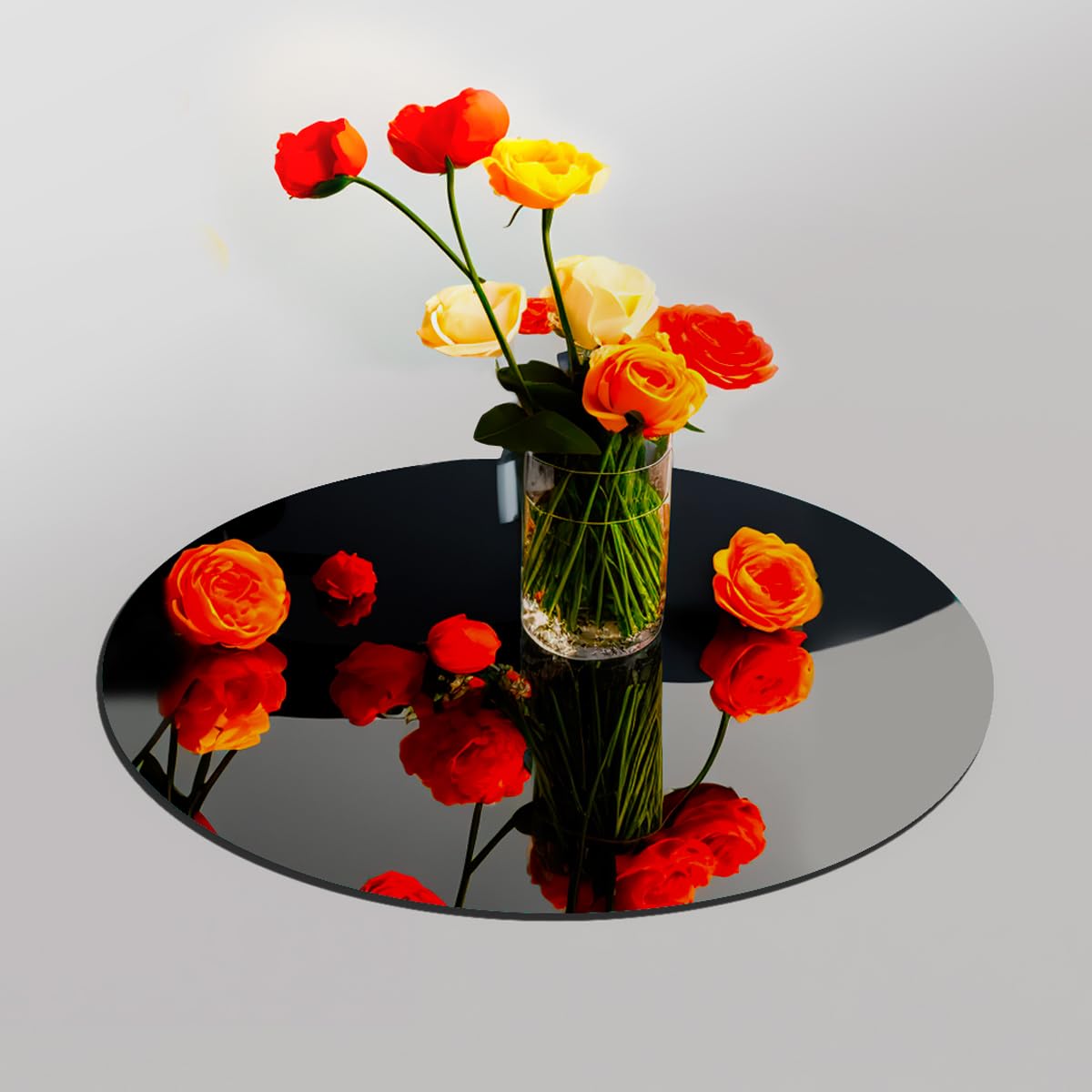 Acrylic Mirror Centerpiece Round Mirror Centerpieces Elegant Wedding