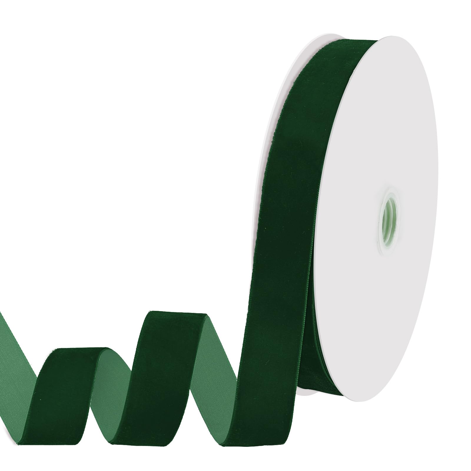 Snapklik.com : Dark Green Velvet Ribbon 7/8 Inch Velvet Ribbon For Gift ...