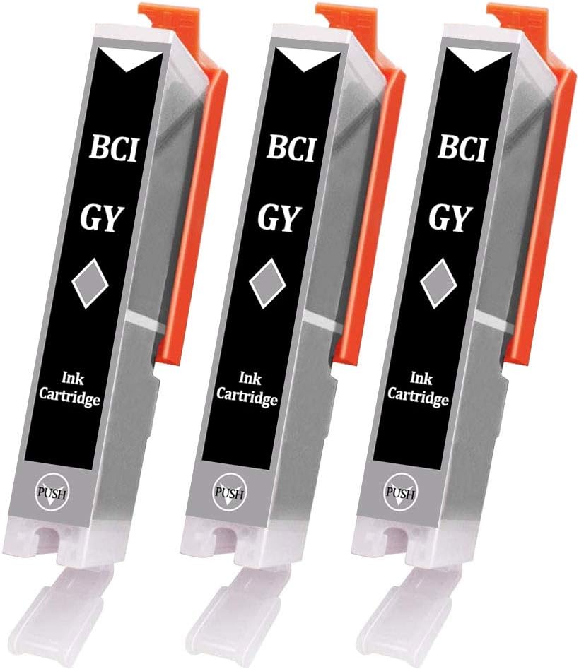 Amazon.co.jp: Lo-Coco キャノンインク Canon インク 381 BCI-381 BCI-381XLGY(3個) グレイ 大容量 互換インクカートリッジ 残量表示機能付き ...