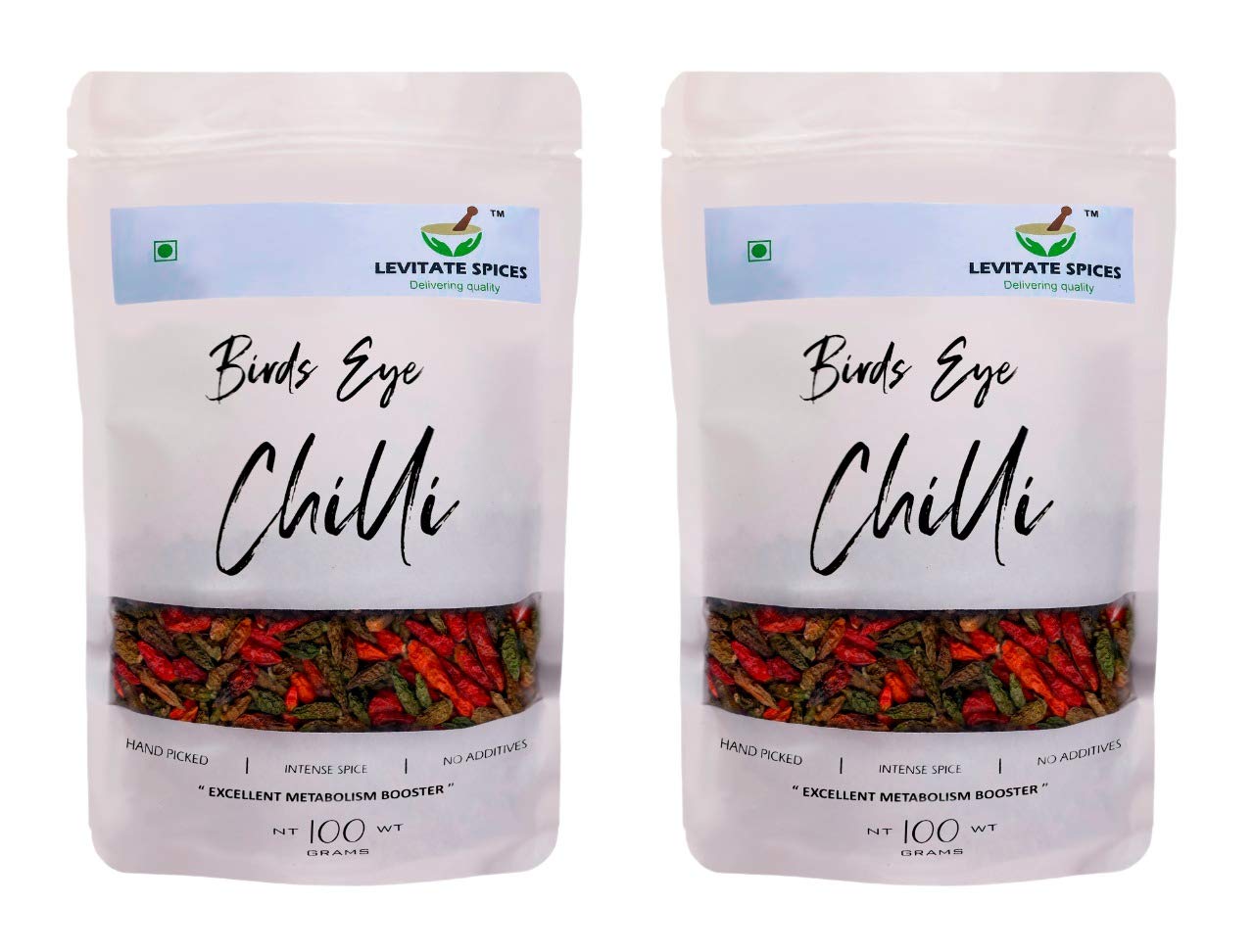 Buy LEVITATE SPICES Birds Eye Chilli | Dried | Kanthari Mulaku | Thai ...