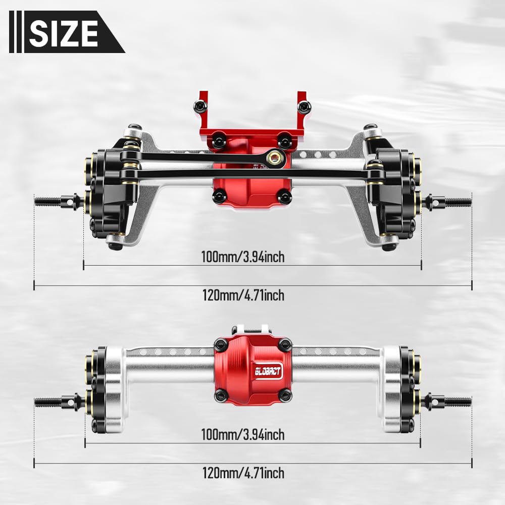 Fms Fcx18 GLOBACT For 1/24 FCX24 Portal Front Rear Axles Set Increase ...
