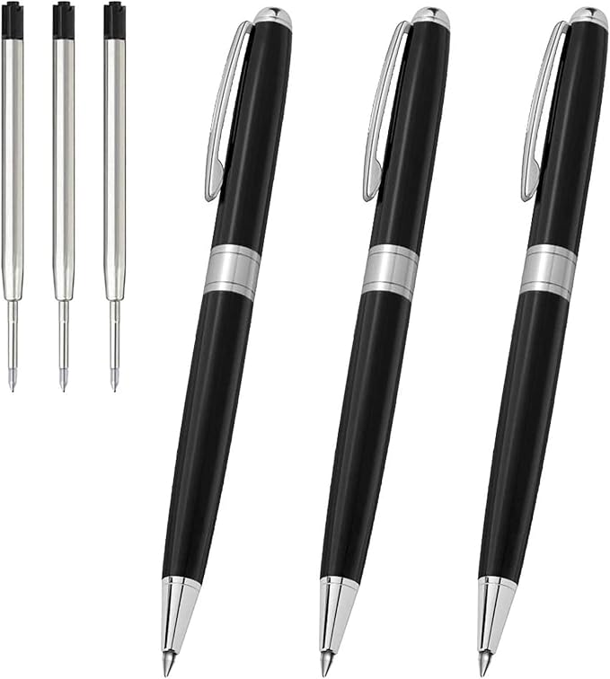 Amazon.com : Cambond Black Pen Ballpoint Pens - Nice Pens Office Pen ...