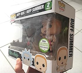 Amazon.com: Funko POP Animation Rick and Morty 2pk Vinyl Buff Rick/Buff ...