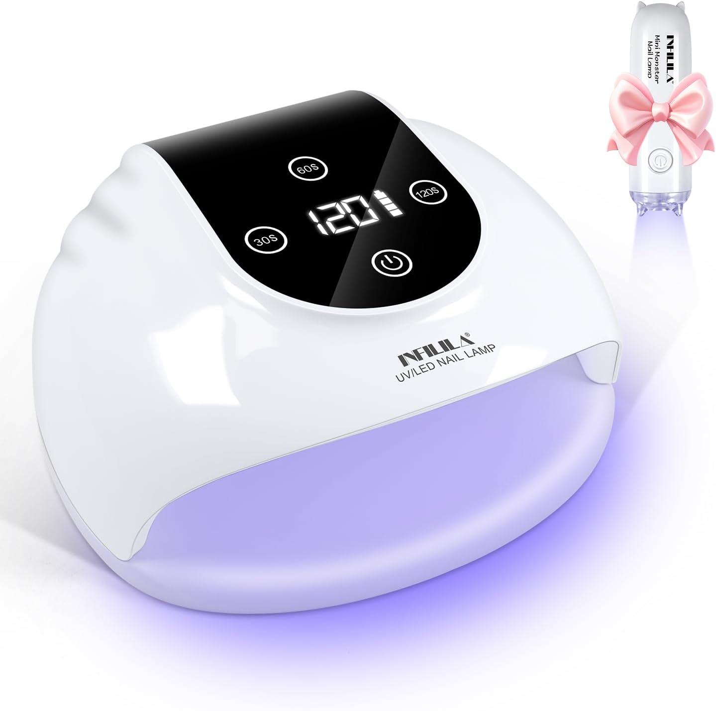 Amazon.com: 66W UV LED Nail Lamp, Professional Rechargeable Cordless UV ...