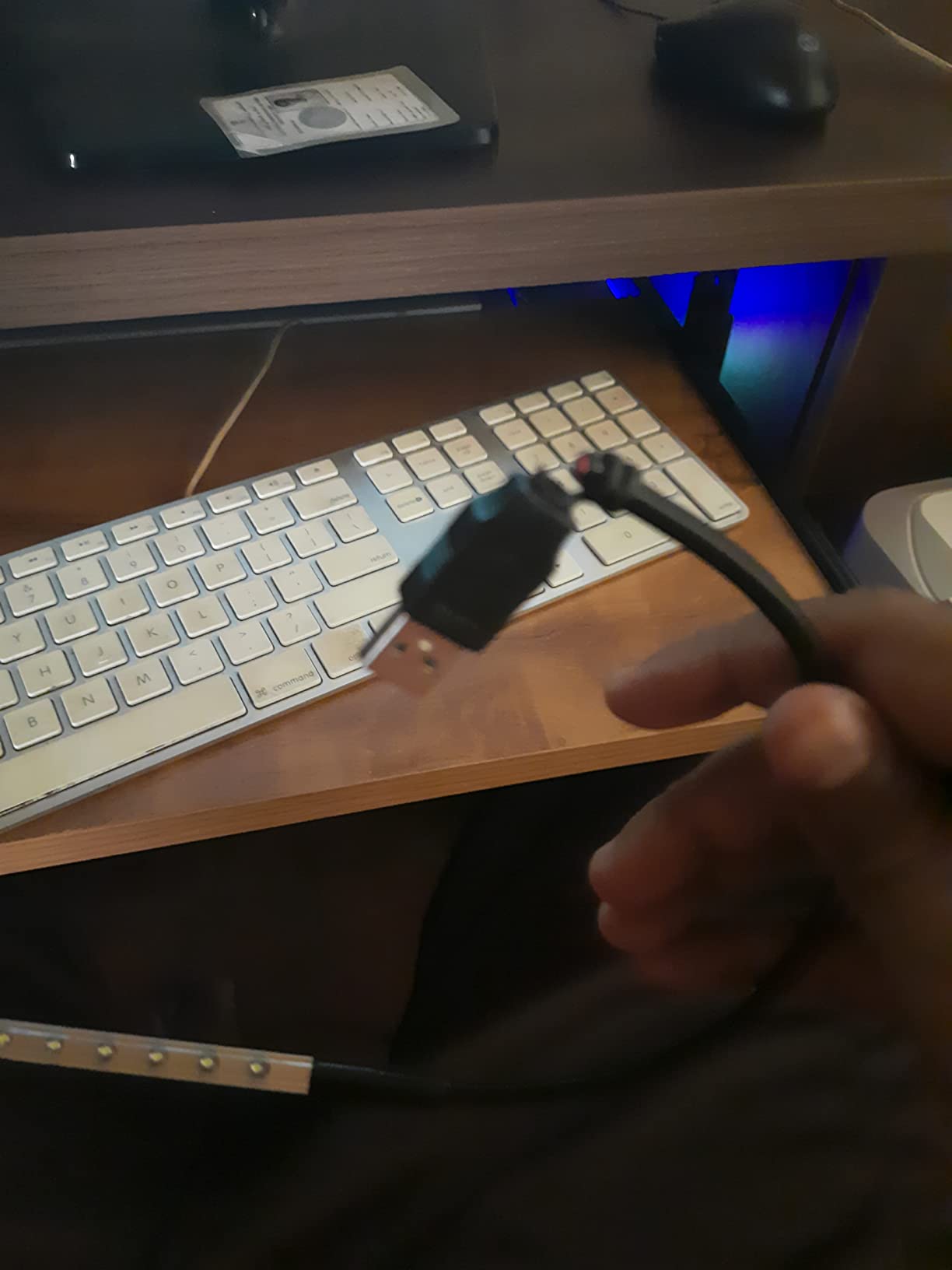 Storin 10 LED USB Keyboard Light Night Flexible Lamp for Reading ...