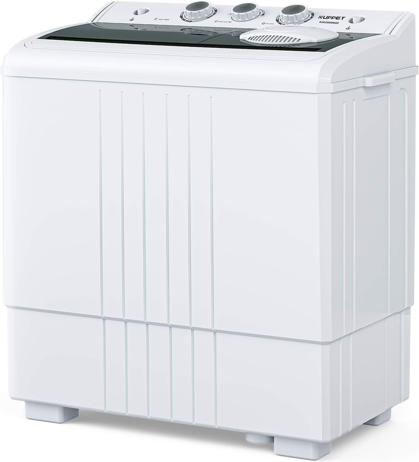 Amazon.com: KUPPET Compact Twin Tub Portable Mini Washing Machine 21lbs ...