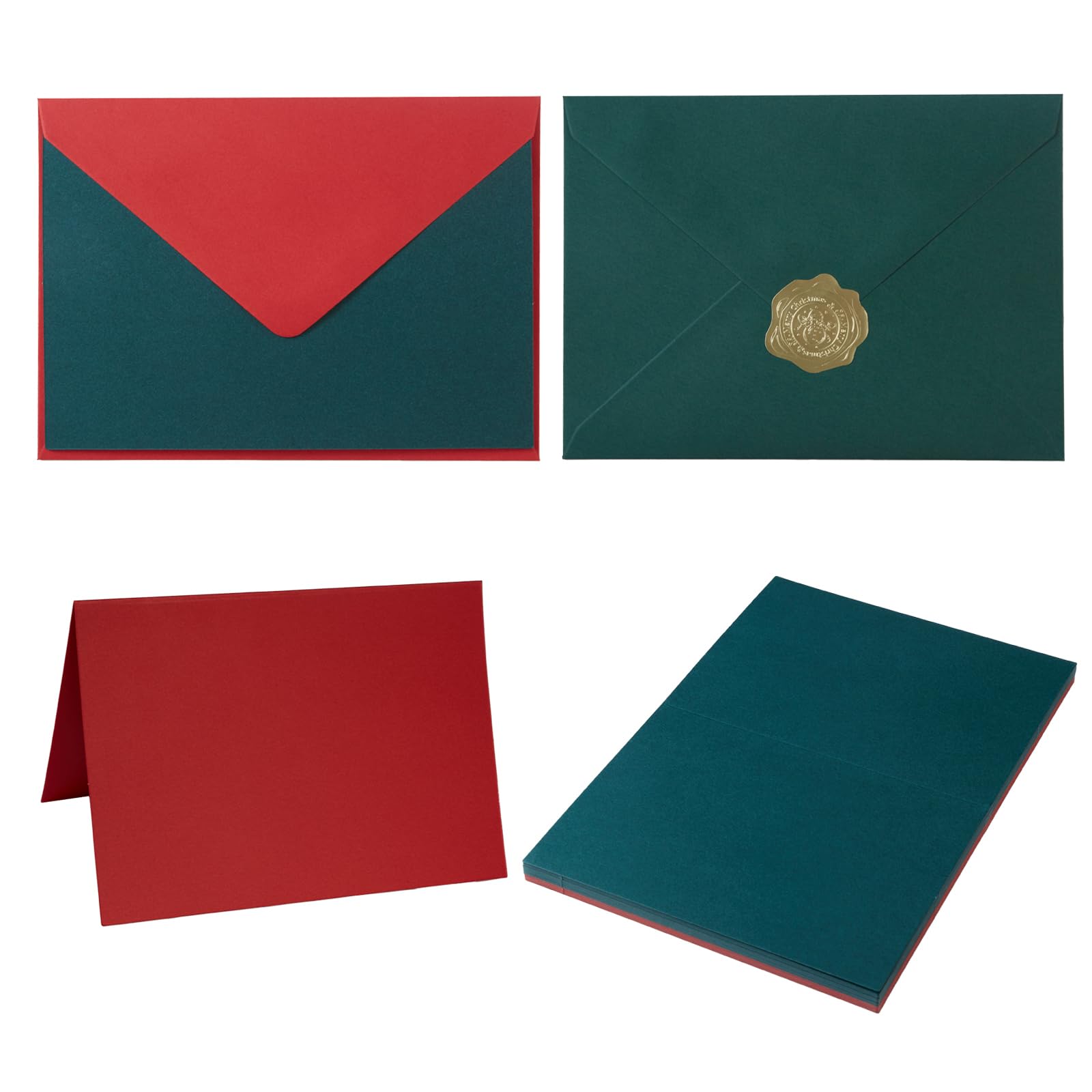 Snapklik.com : 50 Pack Christmas Envelopes