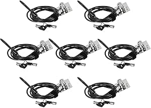 I3C Laptop Cable Lock, 2 Keys Stainless Steel Tablet Locking Kit with ...
