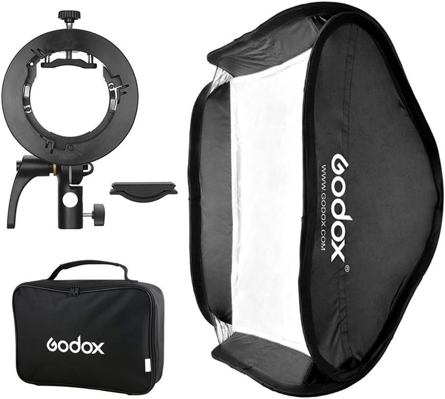 Amazon.com : Godox 31x31inch 80x80cm Foldable Softbox Diffuser with S ...