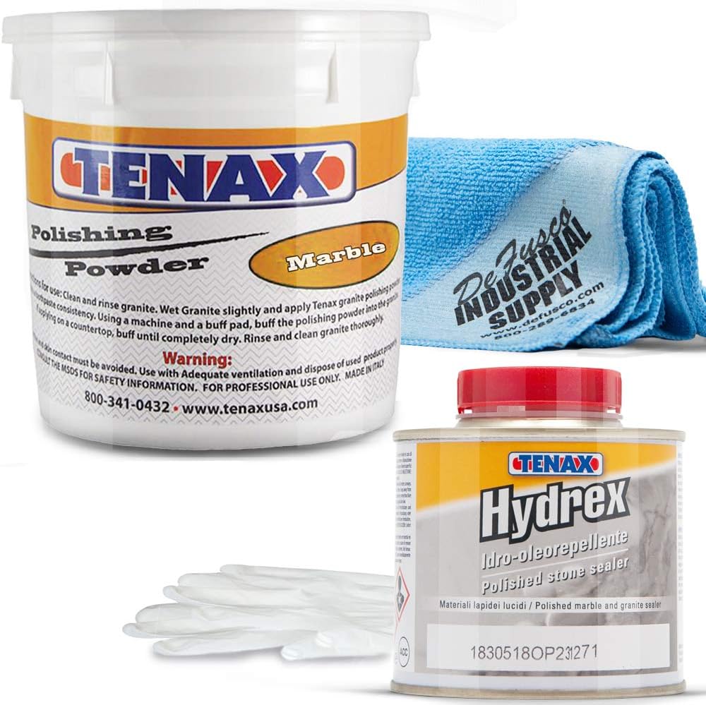 Tenax Marble Polishing Powder 1 kg Tub - Tenax Hydrex 1/4 Liter - 16x16 ...