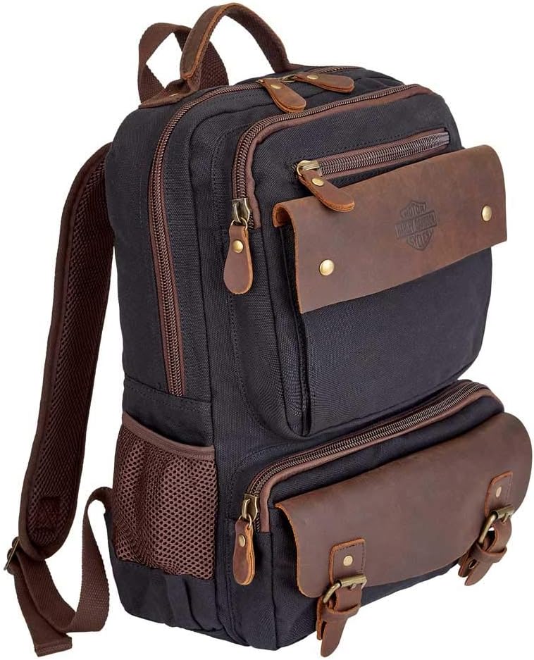 Amazon.com | Harley-Davidson Mustang Backpack - Weathered Leather ...