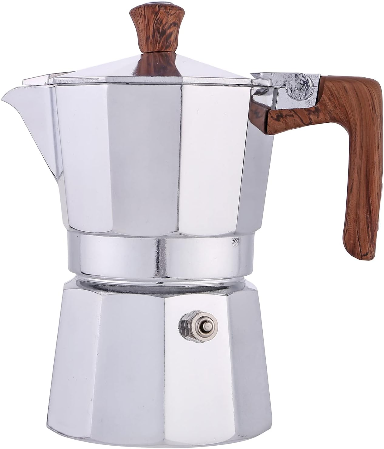 OQHAIR Aluminium Stovetop Coffee Maker Italian Style Espresso Maker ...