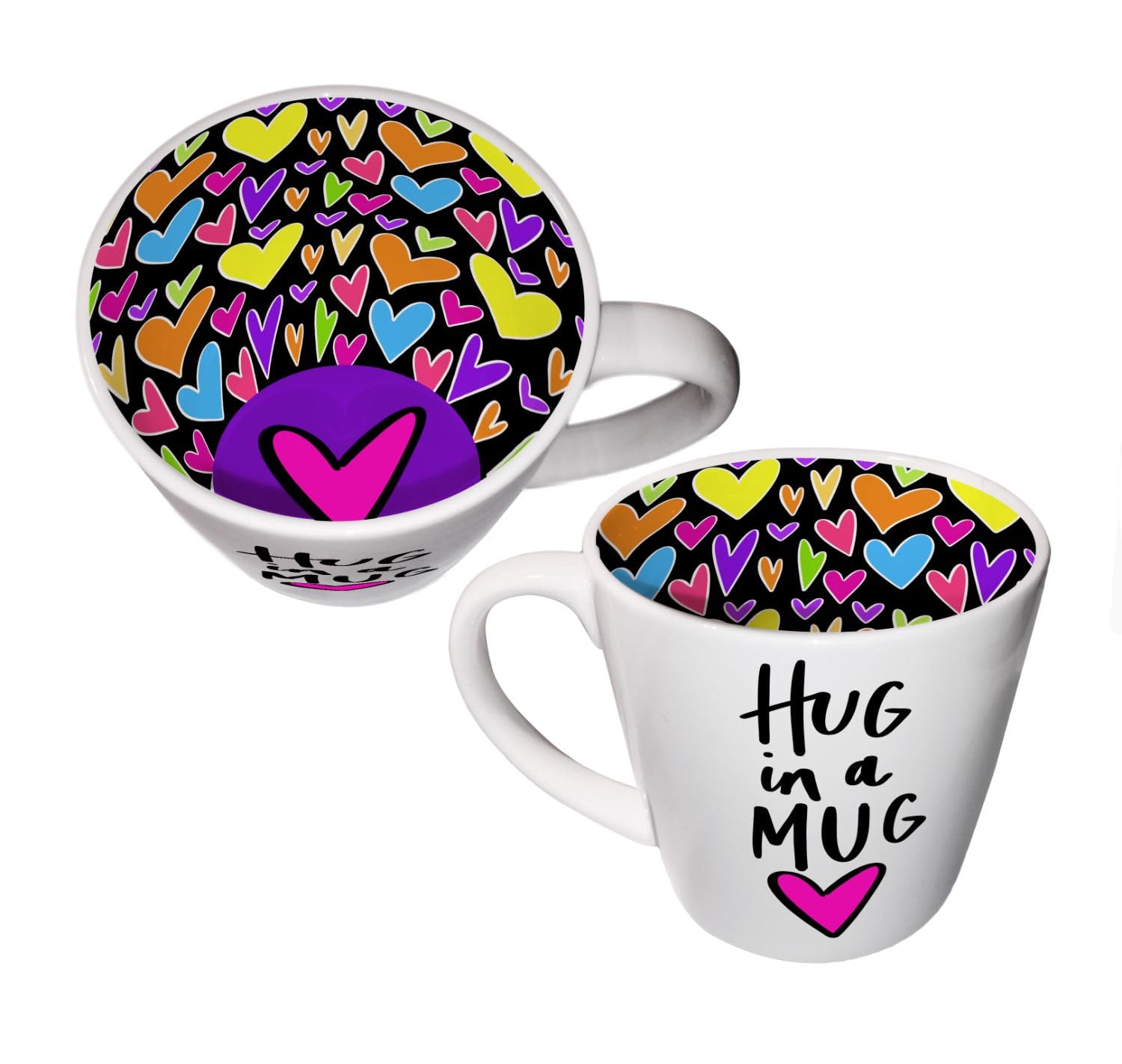 WPL Gifts Hug in a Mug There Coffee Tea Mug Inside Out 250ml : Amazon ...