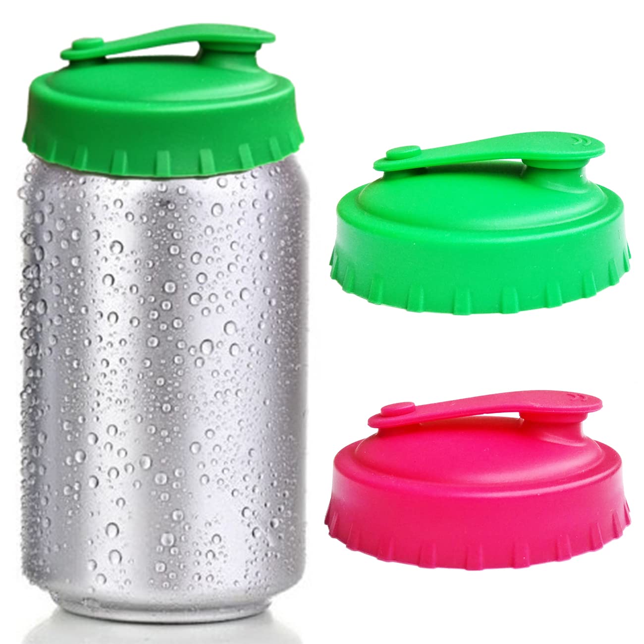 Amazon.com: 2 Pack Reusable Silicone Can Protector Lid or Covers with ...