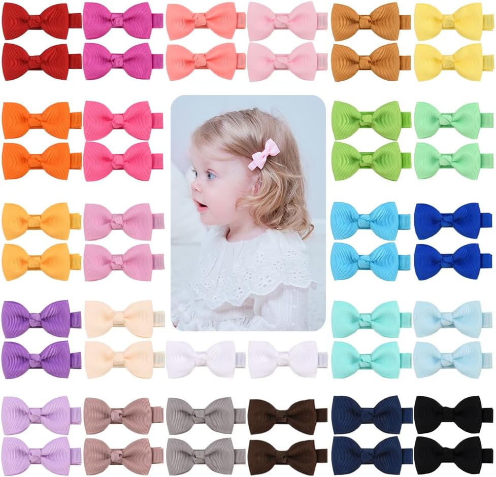 Amazon.com: Zapire 16 Packs Baby Girl Hair Clips Chiffon Non-slip ...