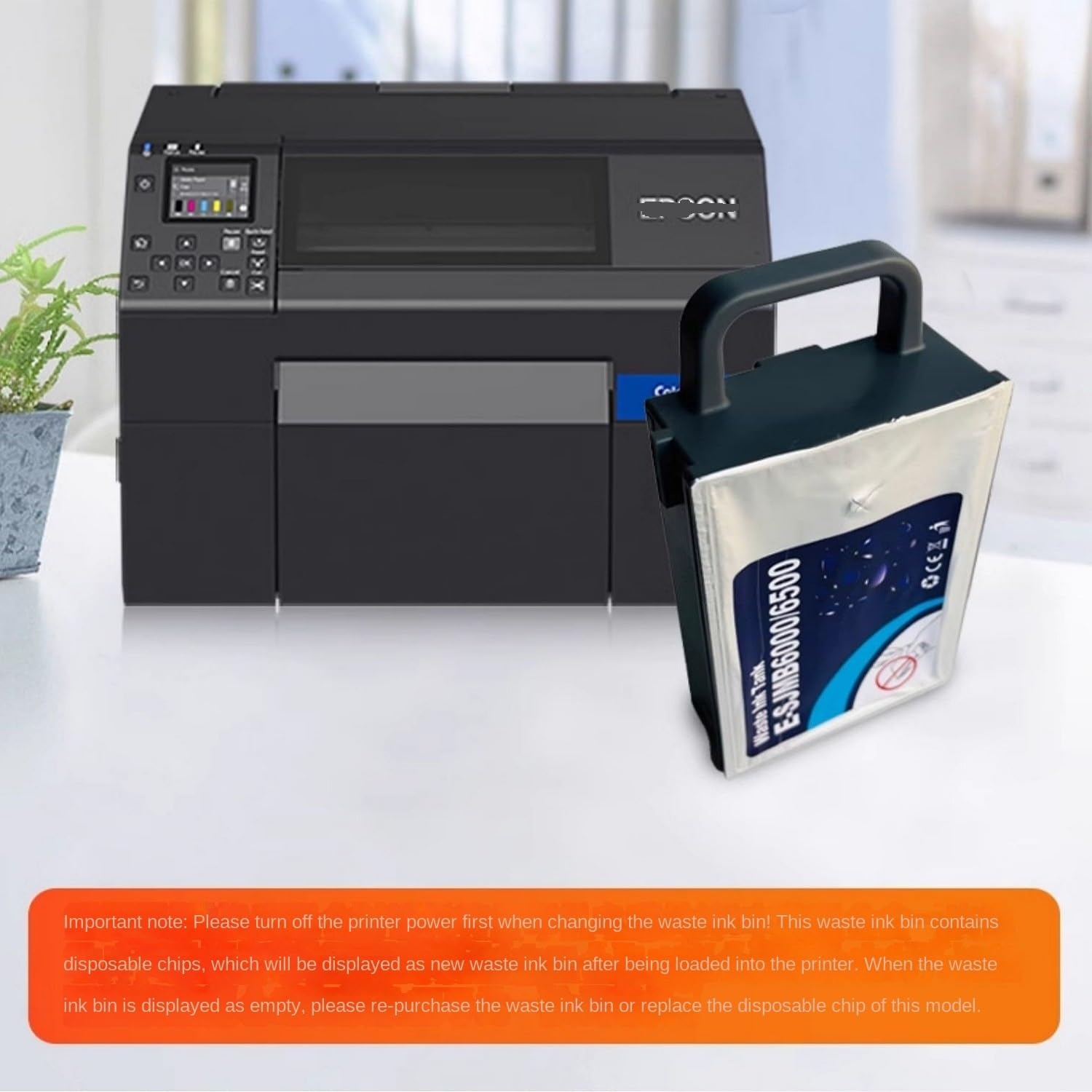 Ink Box MS.R SJMB6000/6500 - Caja De Mantenimiento De Repuesto Para ...