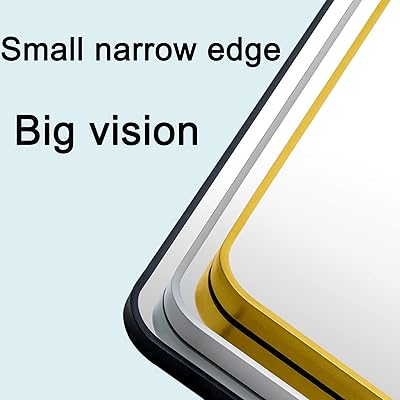 FORBATH Oversized Full Length Mirror, 71" x 31" Arched Full Body, Black ...