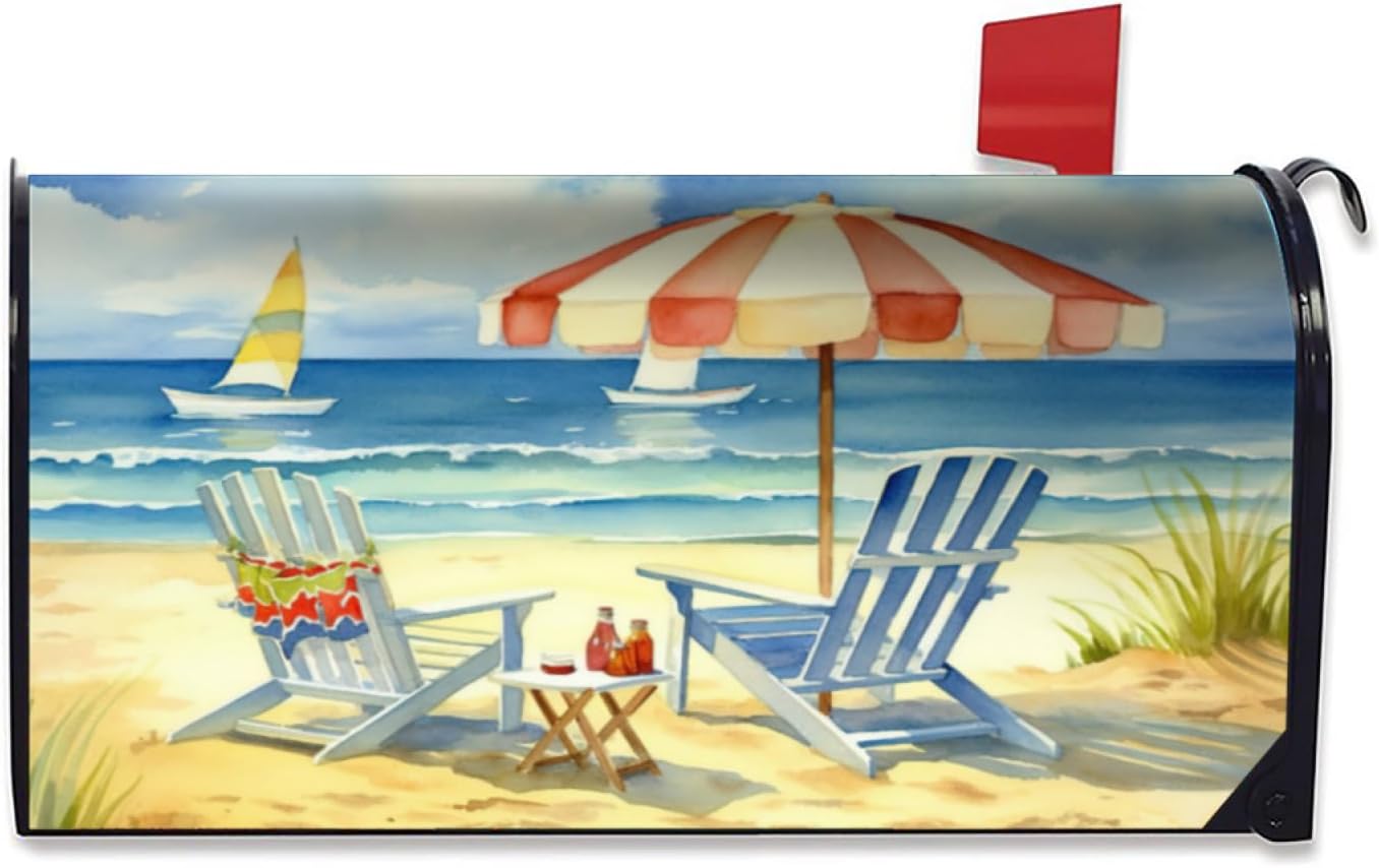 Amazon.com : Wamika Summer Beach Starfishs Mailbox Covers Magnetic ...