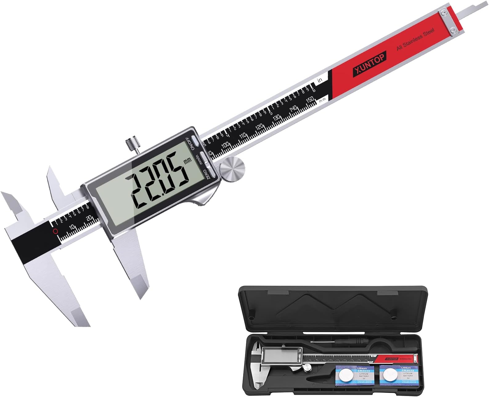 KS Tools 300.0532 Digital-Messschieber 0-150 mm : Amazon.de: Gewerbe ...